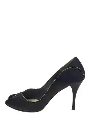 STUART WEITZMAN Embellished Peep-toe Pumps - Black
