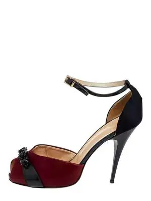 GIUSEPPE ZANOTTI 110mm Peep-toe Pumps - Red