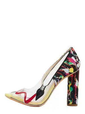 SOPHIA WEBSTER Paint-splatter Pumps - White