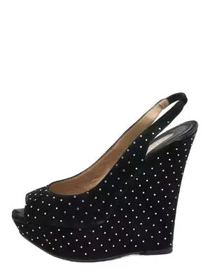 LE SILLA Le Silla 140mm Crystal-Embellished Wedge Sandals