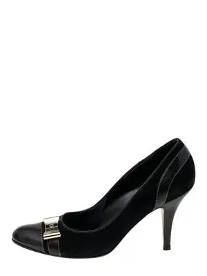 GUCCI Gucci Black Suede Bow Pumps