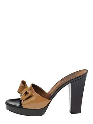 Saint Laurent 120mm Leather Heeled Sandals - Neutrals