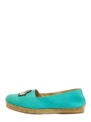 CHRISTIAN LOUBOUTIN Embroidered Espadrilles - Blue