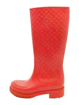 LOUIS VUITTON Louis Vuitton Monogram Rubber Boots