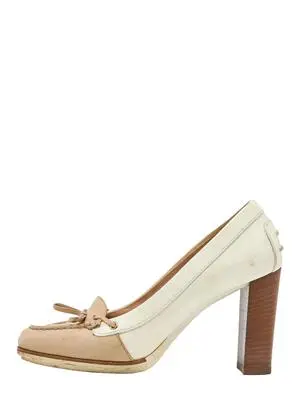 TOD'S Leather Loafers - Neutrals