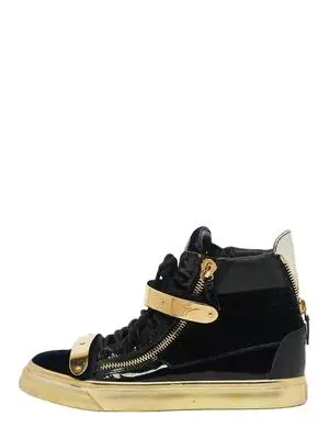 GIUSEPPE ZANOTTI Coby Leather High-top Sneakers - Black