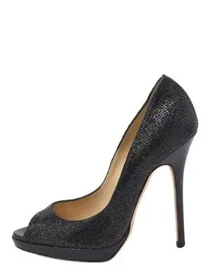 JIMMY CHOO 120mm Peep-toe Pumps - Black