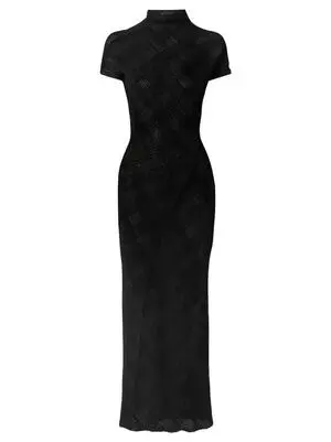 JEAN PAUL GAULTIER Short-sleeved Midi Dress - Black