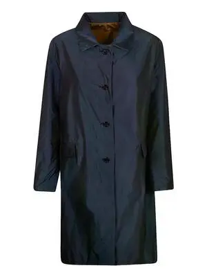 Herno Button-fastening Coat - Blue
