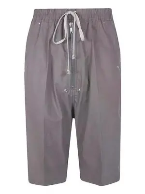 Rick Owens Zip-front Drawstring Shorts - Grey