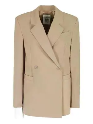 SEMICOUTURE Button Blazer - Neutrals