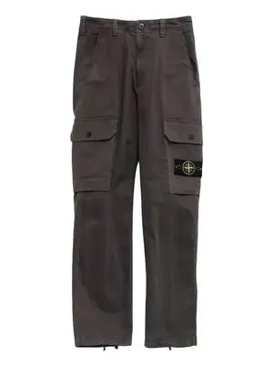 Stone Island Logo-Patch Cargo Pants Grey