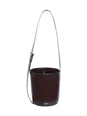 JIL SANDER Cannolo Bucket Bag - Red