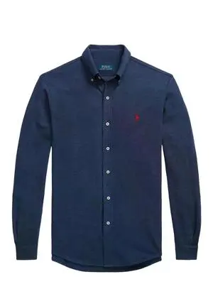 Polo Ralph Lauren Embroidered Long-sleeved Shirt - Blue