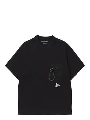 AND WANDER T-shirt With Pocket - Black