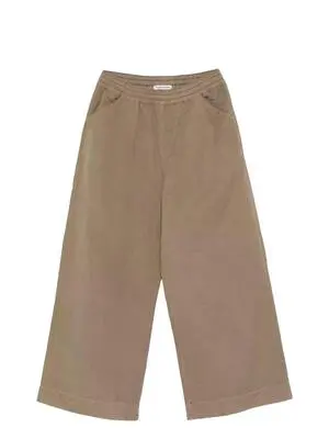 You Must Create Elasticated Wide Leg Trousers - Brown