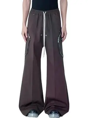 Rick Owens Drawstring Trousers Brown