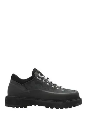 Diemme Cornaro Gomma Lace-up Leather Sneakers - Black