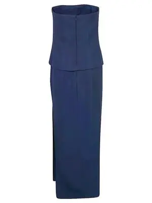 Ralph Lauren Strapless Maxi Dress - Blue