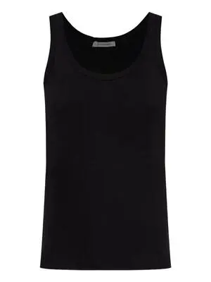 BY MALENE BIRGER Logo-embroidered Tank Top - Black
