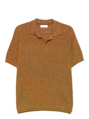 ROBERTO COLLINA Knitted T-shirt - Brown