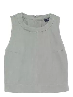 Soeur Pampa Round-neck Top - Green