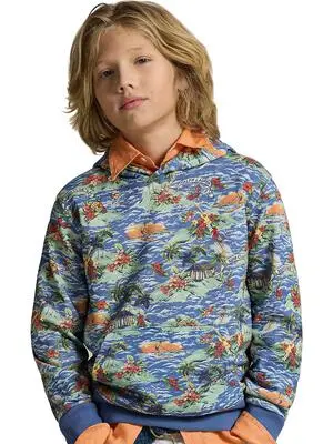 Ralph Lauren Tropical-print French Terry Hoodie - Surf Club