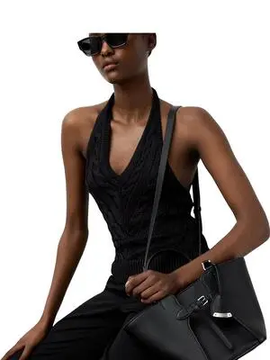 Ralph Lauren The Calfskin Mini Tote - Black