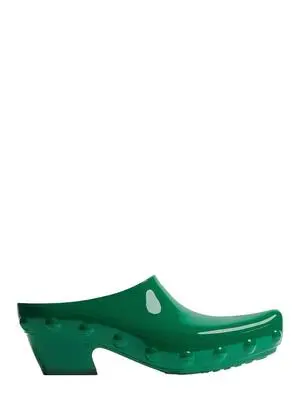 Bottega Veneta Gondola Studded Leather Mule Clog Grass Green