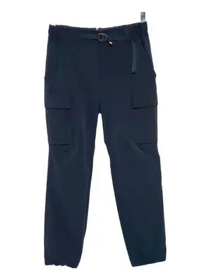 Moncler Logo-embroidered Trousers - Blue