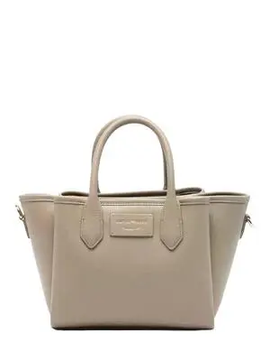 Emporio Armani Logo-plaque Tote Bag - Neutrals