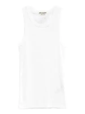 JW Anderson Ribbed Tank Top - White