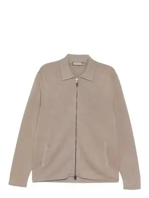 Canali Collared Jacket - Neutrals