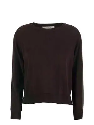 JUCCA Perforated Sweatshirt - Brown