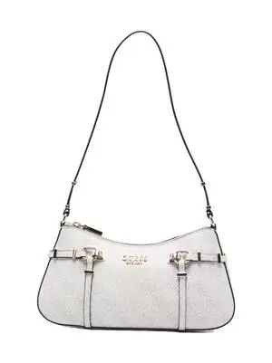 Guess Monogram-pattern Shoulder Bag - Grey