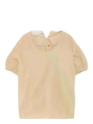 SUSANNE BOMMER Puff Sleeve Top - Neutrals