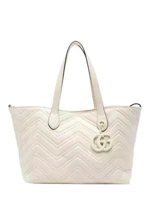 GUCCI Tote Bag With Logo Charm