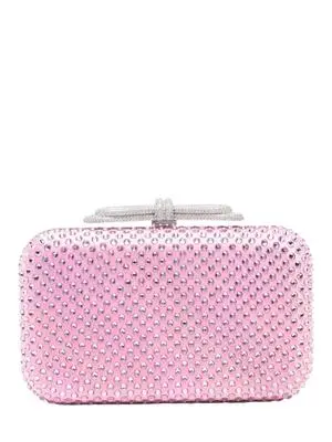 Mach & Mach Crystal-embellished Clutch Bag - Pink