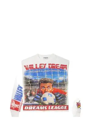 VALE FOREVER Printed Long Sleeve Sweatshirt - White