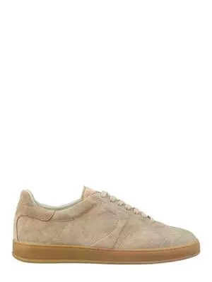 Tagliatore Suede Panelled Sneakers - Brown
