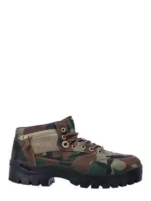 VANS Otw X Wtaps X Oamc Camo Lace-up Sneakers - Green