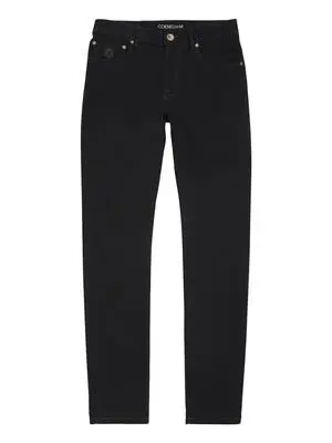 Corneliani Stretch-blend Straight Jeans - Black