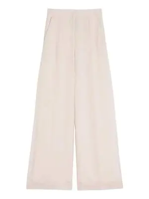 Max Mara Silk Wide-leg Trousers - Pink