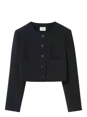 Claudie Pierlot Button Patch-pocket Jacket - Blue