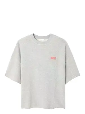 American Vintage Nyzzow Logo-print T-shirt - Grey