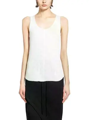 THOM KROM Long Ribbed Tank Top - Neutrals