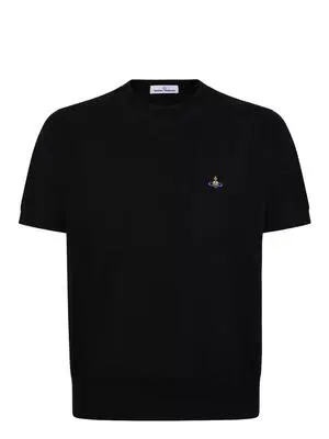 VIVIENNE WESTWOOD Alex Logo T-shirt - Black