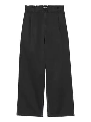 Carhartt Work In Progress Wide Leg Cotton Jeans - Black