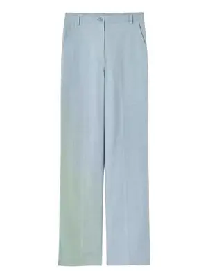 Claudie Pierlot Button Straight Trousers - Blue