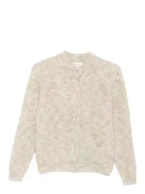 MAISON123 Becky Button Cardigan - Neutrals